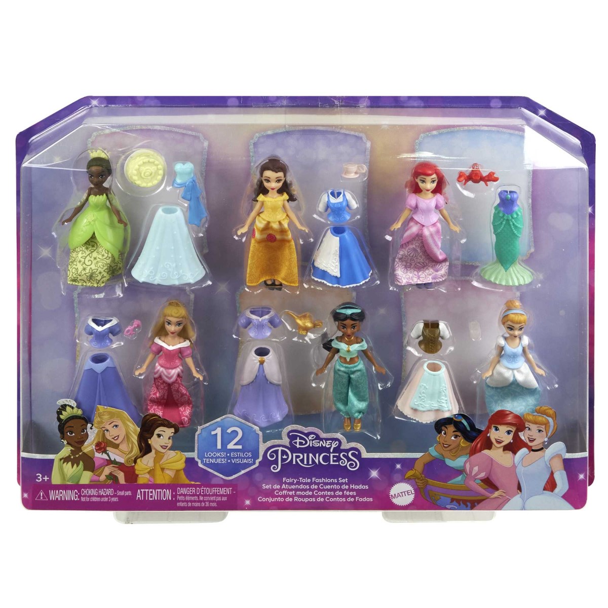 Muñecas Colección Atuendos Reales Mattel Disney Princesas Delsol