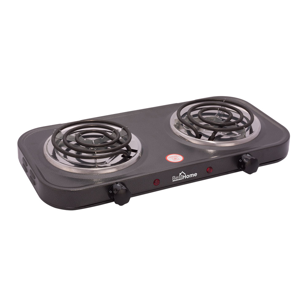 Parrilla Eléctrica Best Home 2 Quemadores Gris Oscuro TH-01 | DelSol