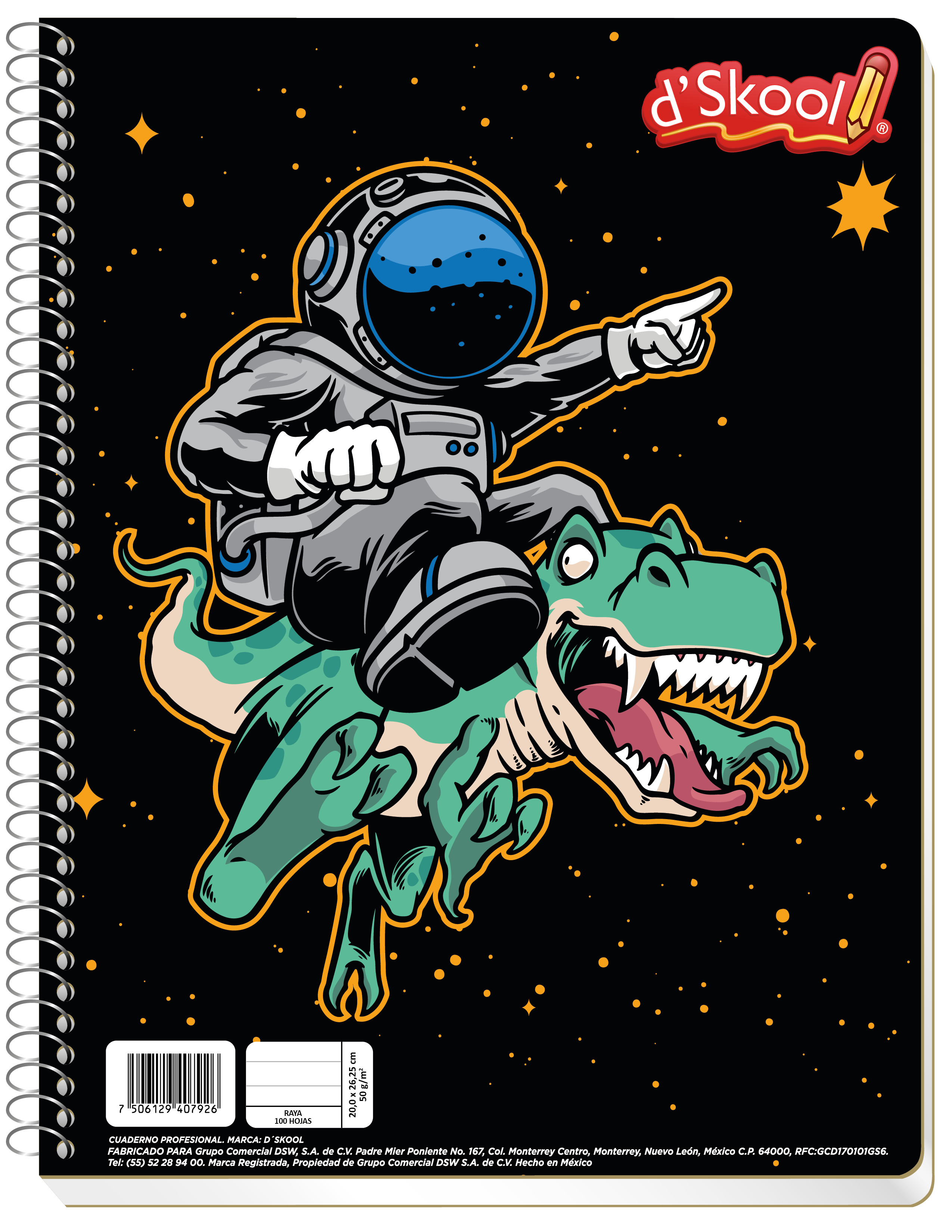Cuaderno Profesional d'Skool Style Raya 100 Hojas | DelSol