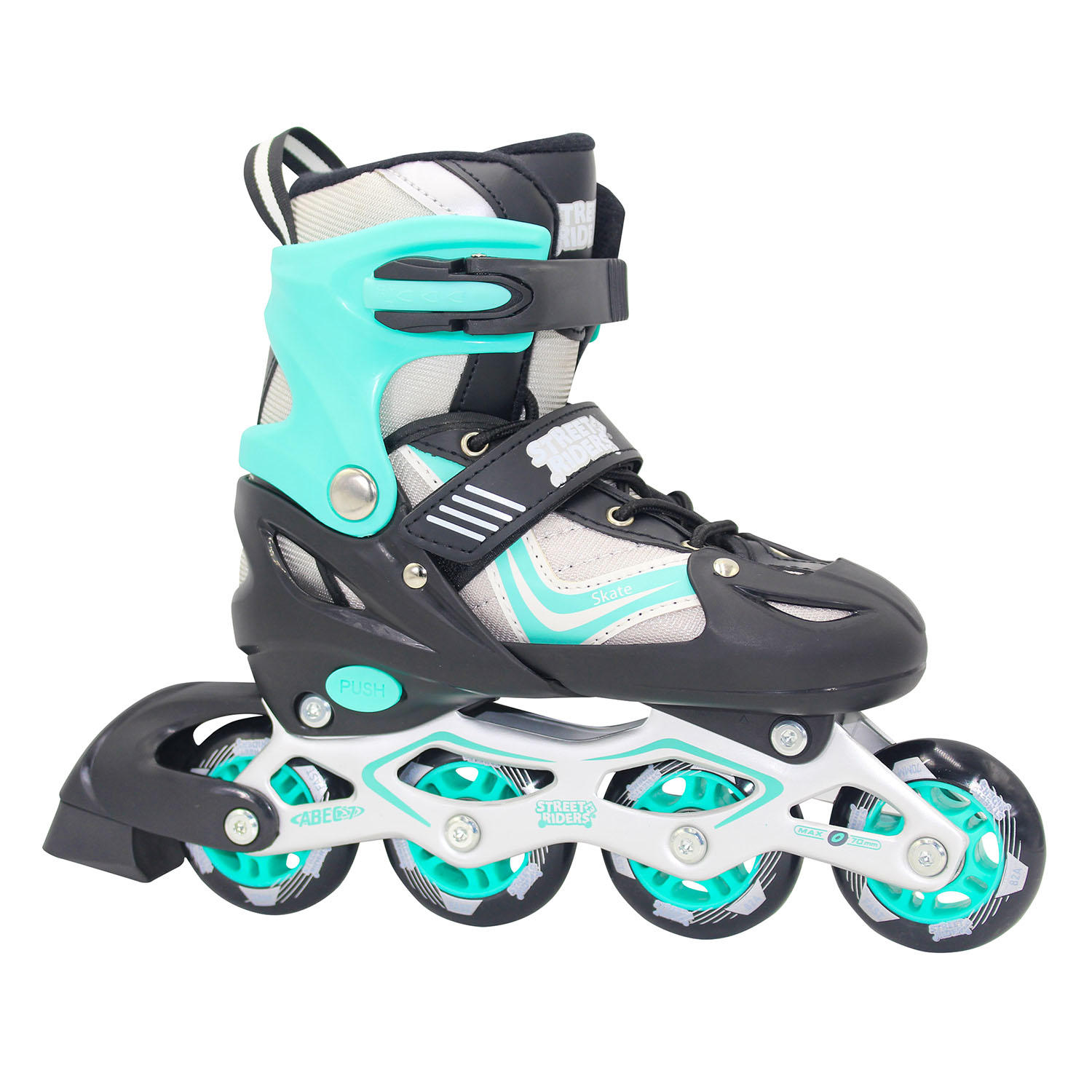 Patines en Línea Street Riders Talla Ch Verde Agua | DelSol