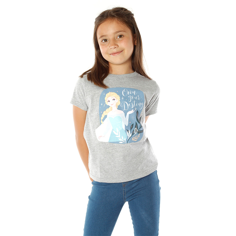 Playera Disney Elsa Frozen De Manga Corta | DelSol