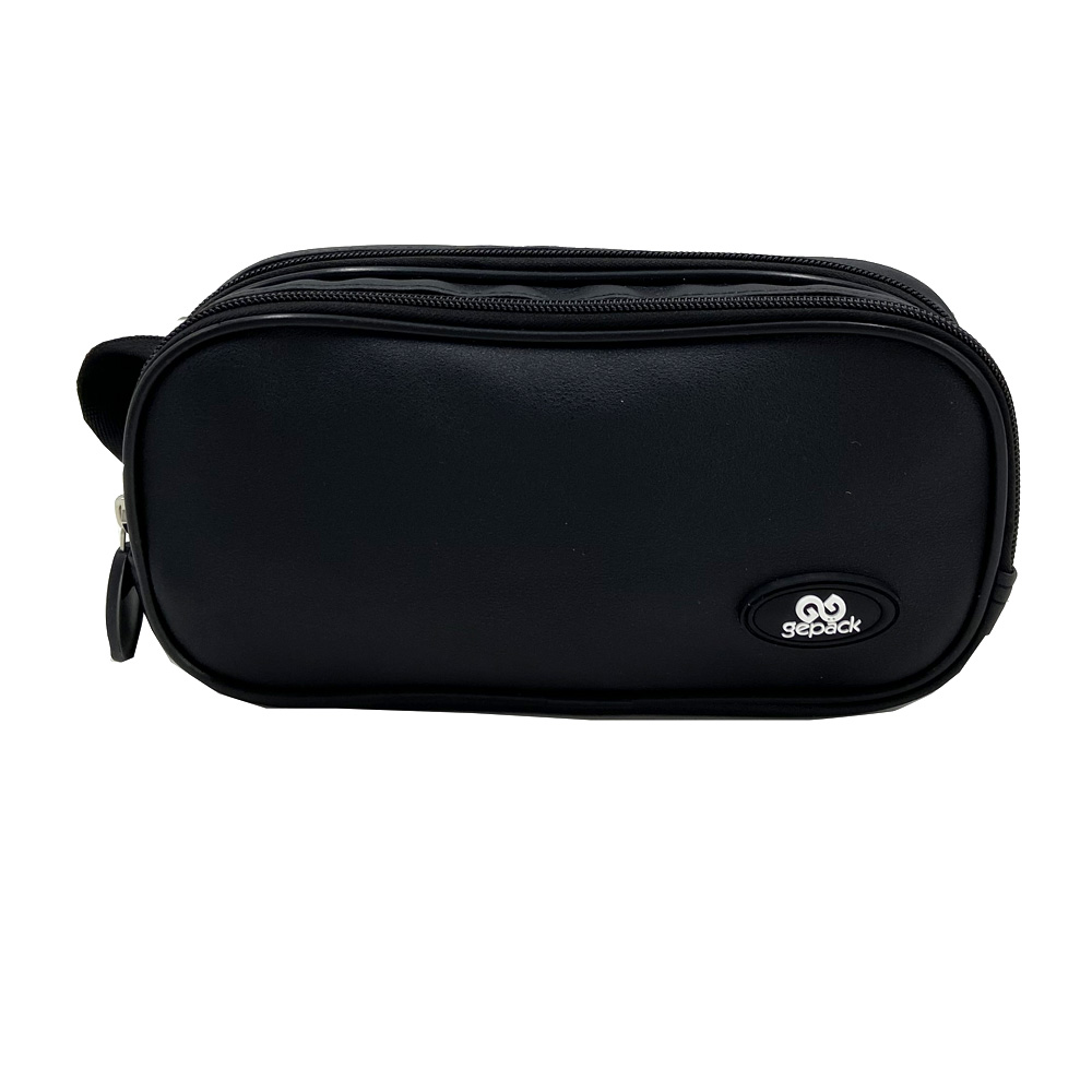 Lapicera Gepack Doble Compartimento Negra | DelSol