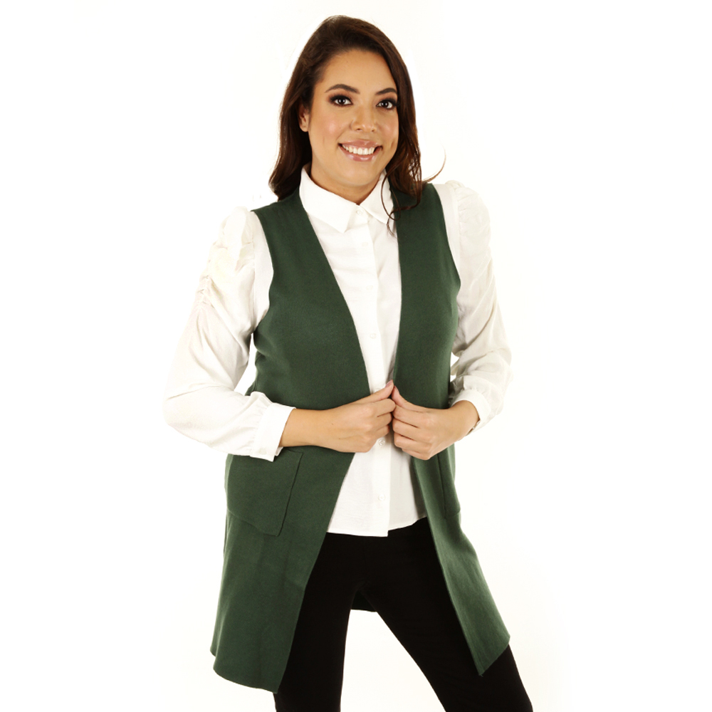 Chaleco Red Sky Dama Curvy Liso | DelSol