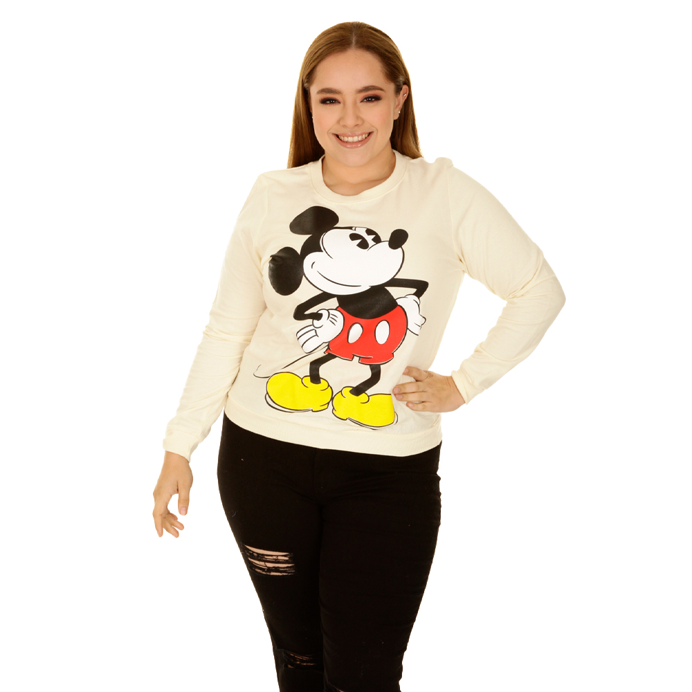 Sudadera Disney Mujer Curvy Cuello Redondo | DelSol