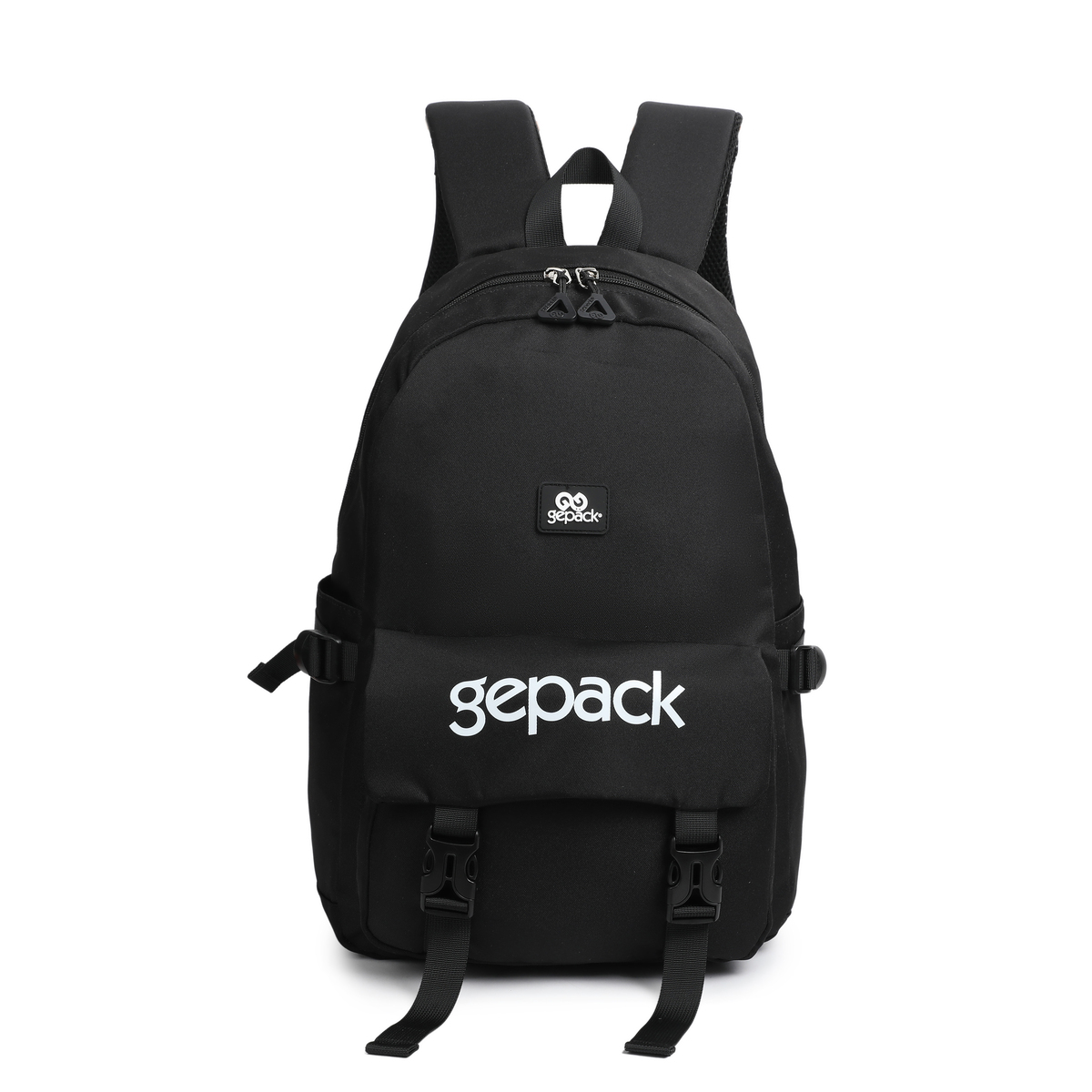 Mochila Gepack Doble Broche Negro | DelSol