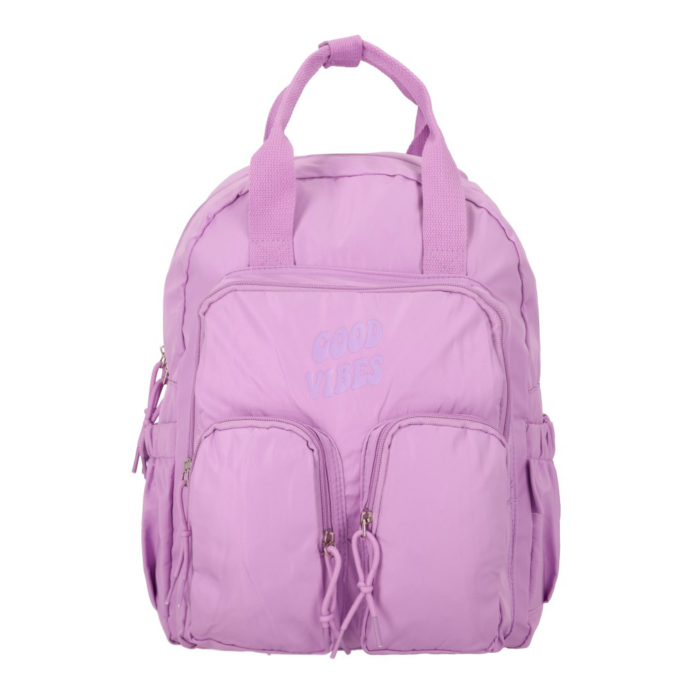 Mochila Gepack Happy Good Vibes Lila Delsol