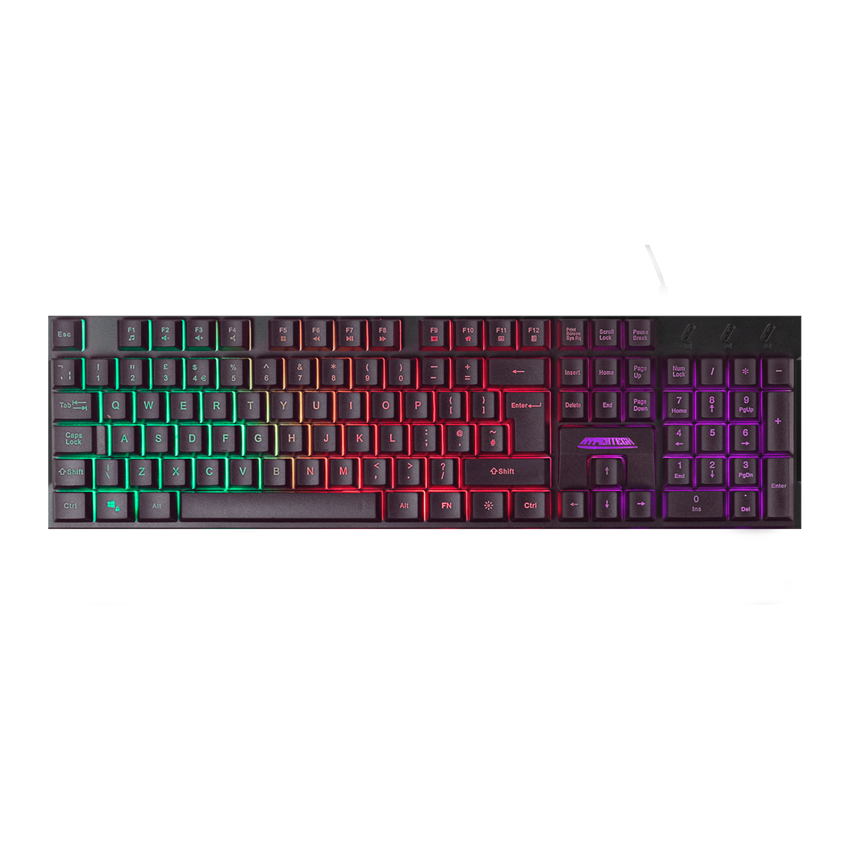Teclado Mecánico Gamer Hypertech Combat con Luz Led HT-GKM001 | DelSol