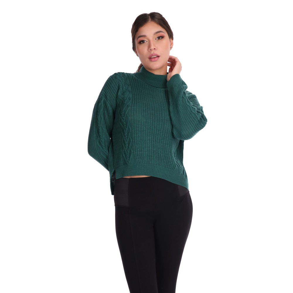 Suéter Cerrado Mujer Cuello De Tortuga Mxstaza | DelSol