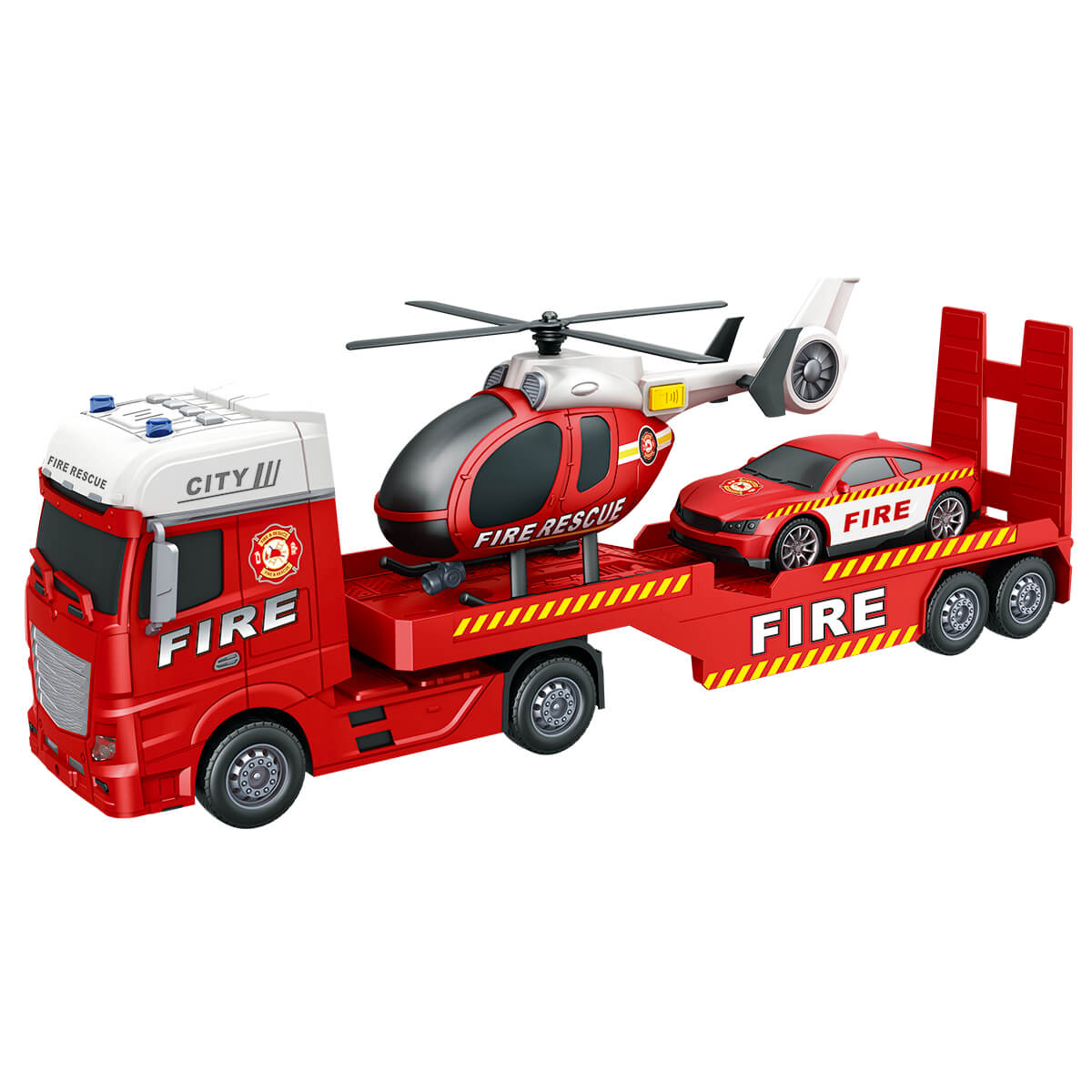 Set de Vehículos de Bomberos Speed Limit con Luz y Sonido | DelSol