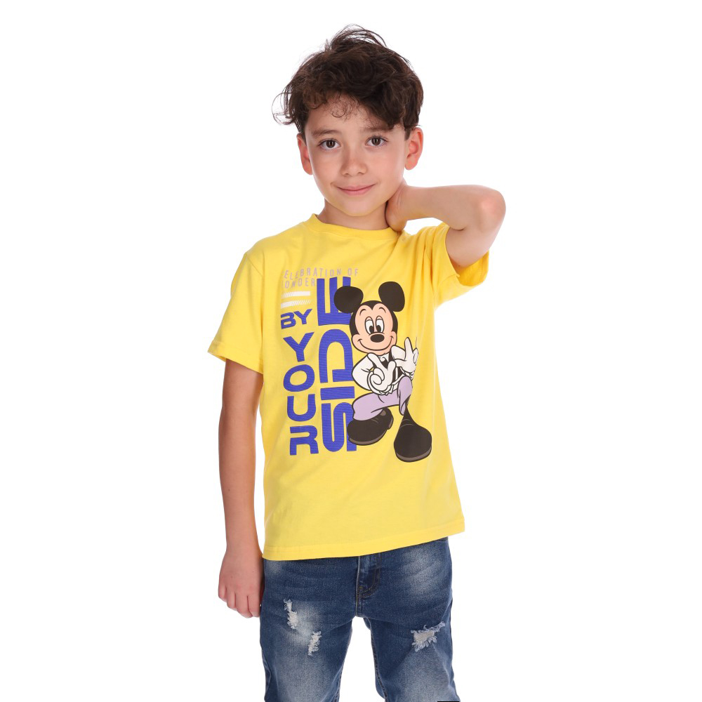 Playera Disney Niño Con Estampado De Mickey Mouse | DelSol