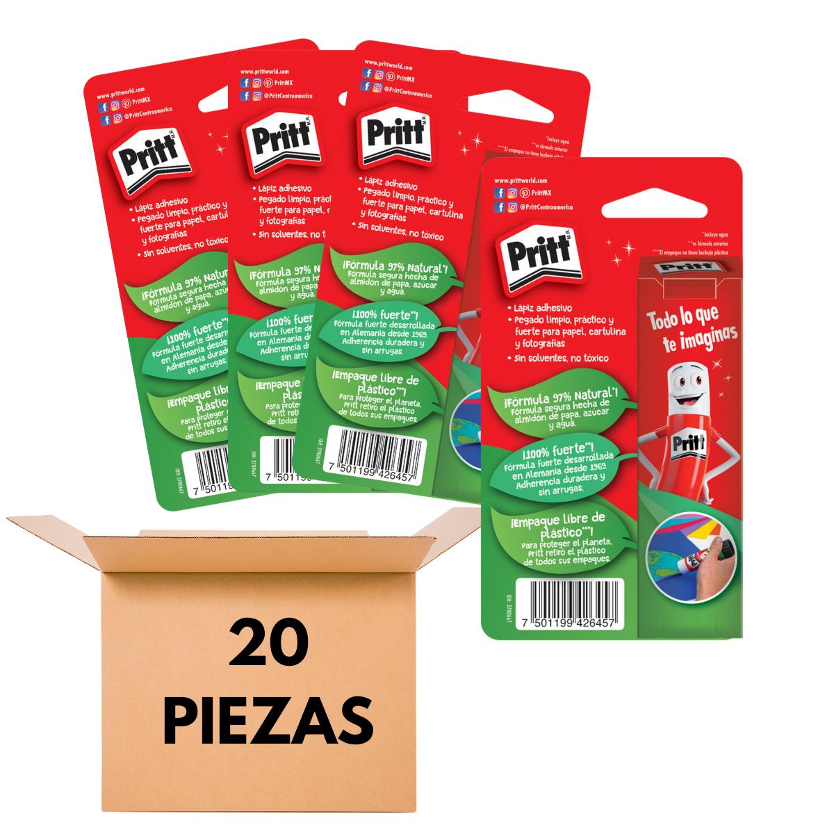 Caja 20 Lápiz Adhesivo Pritt de 42 g | DelSol