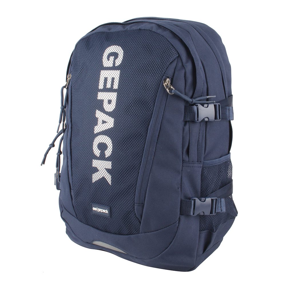 Mochila Gepack con Letras Azul Marino | DelSol