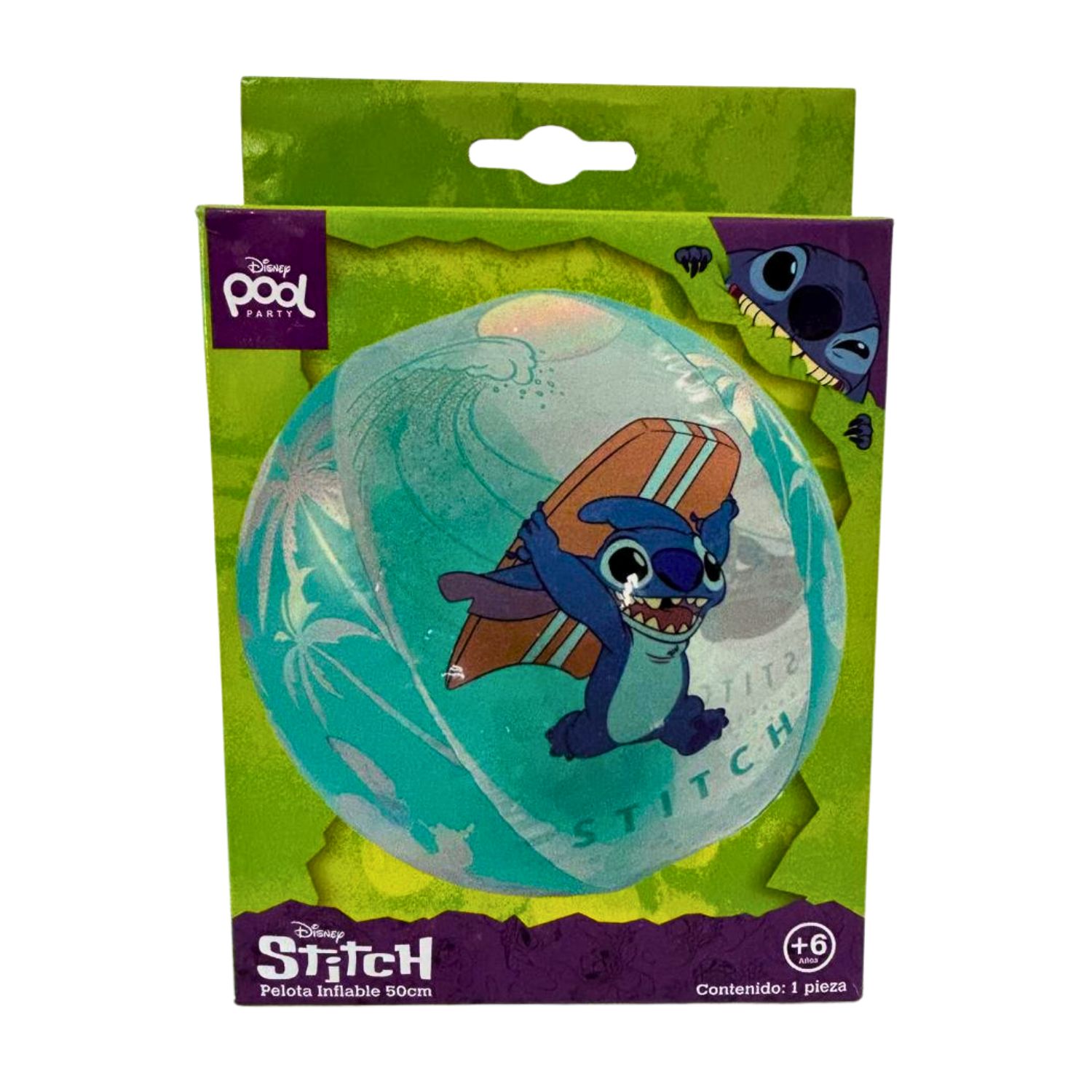 Pelota de Playa Del Sol Disney Pool Party Stitch 50 cm | DelSol