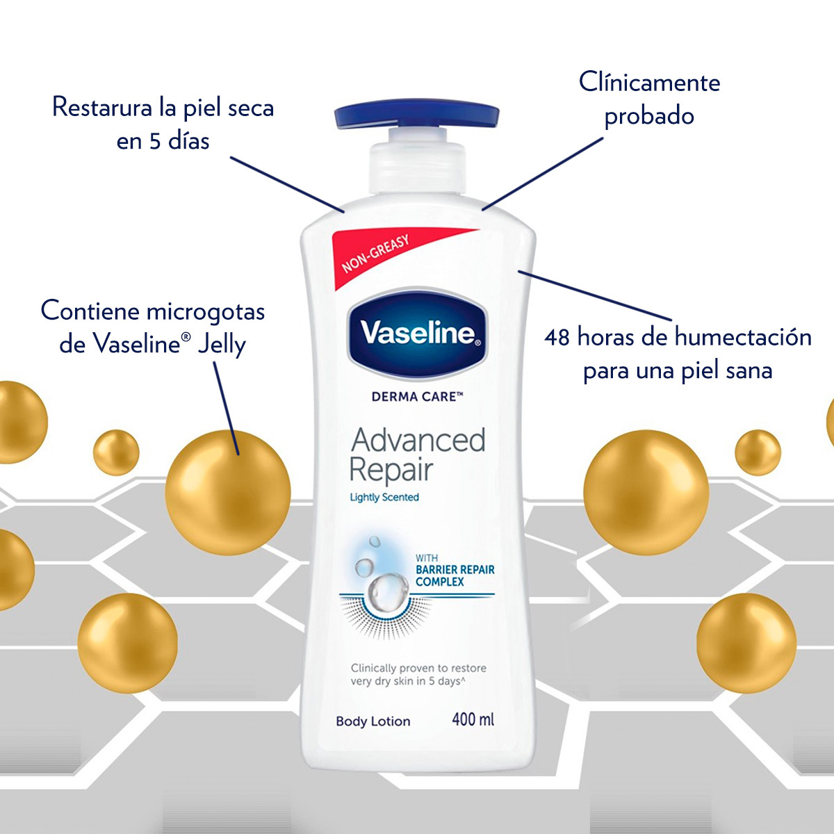 Crema Corporal Vaseline Advanced Repair 600 ml | DelSol