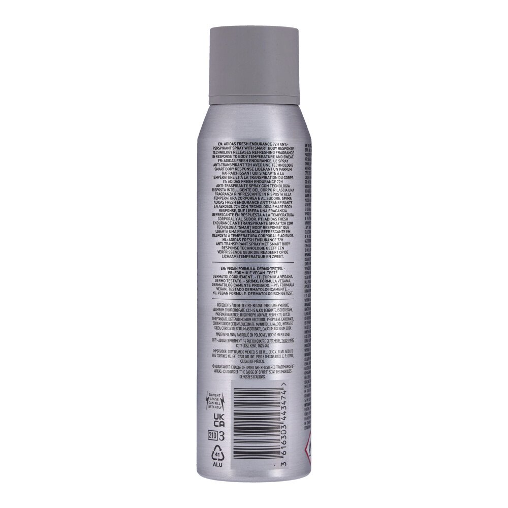 Antitranspirante en Spray Adidas Fresh Endurance 150 ml | DelSol