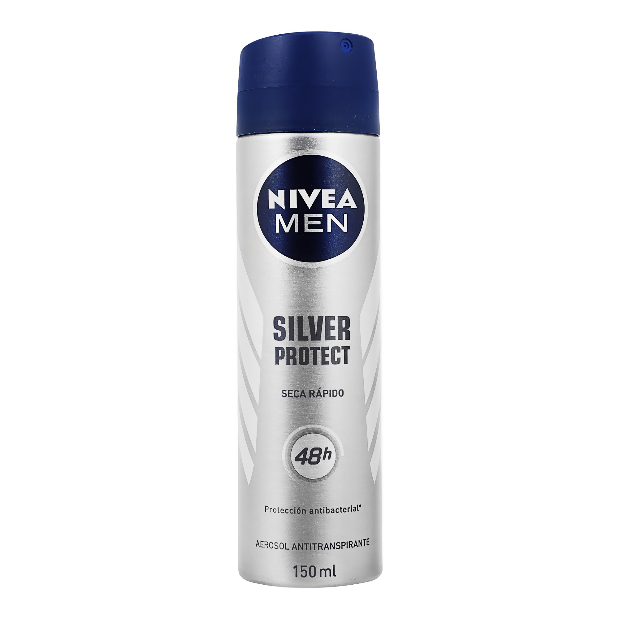 Antitranspirante en Aerosol Nivea Men Silver Protect Antibacterial 150 ml | DelSol