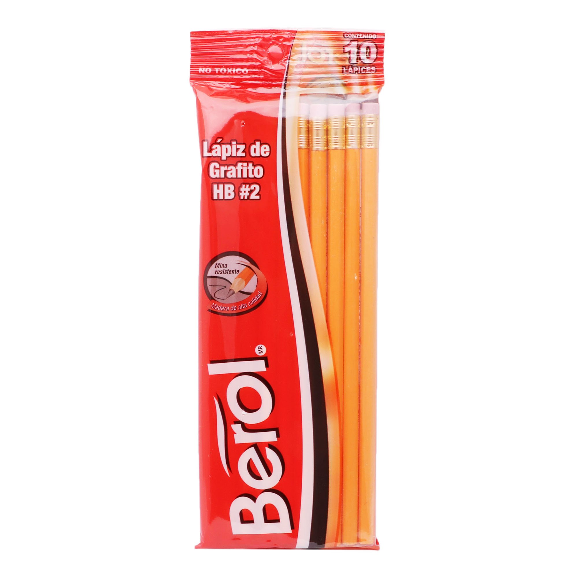 Lápiz Grafito Berol Hexagonal 10 Piezas | DelSol