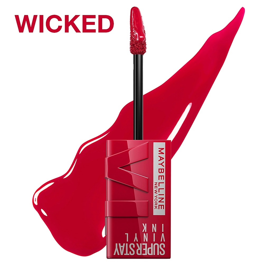 Labial Líquido Maybelline SuperStay Vinyl Ink Wicked 4.2 ml | DelSol