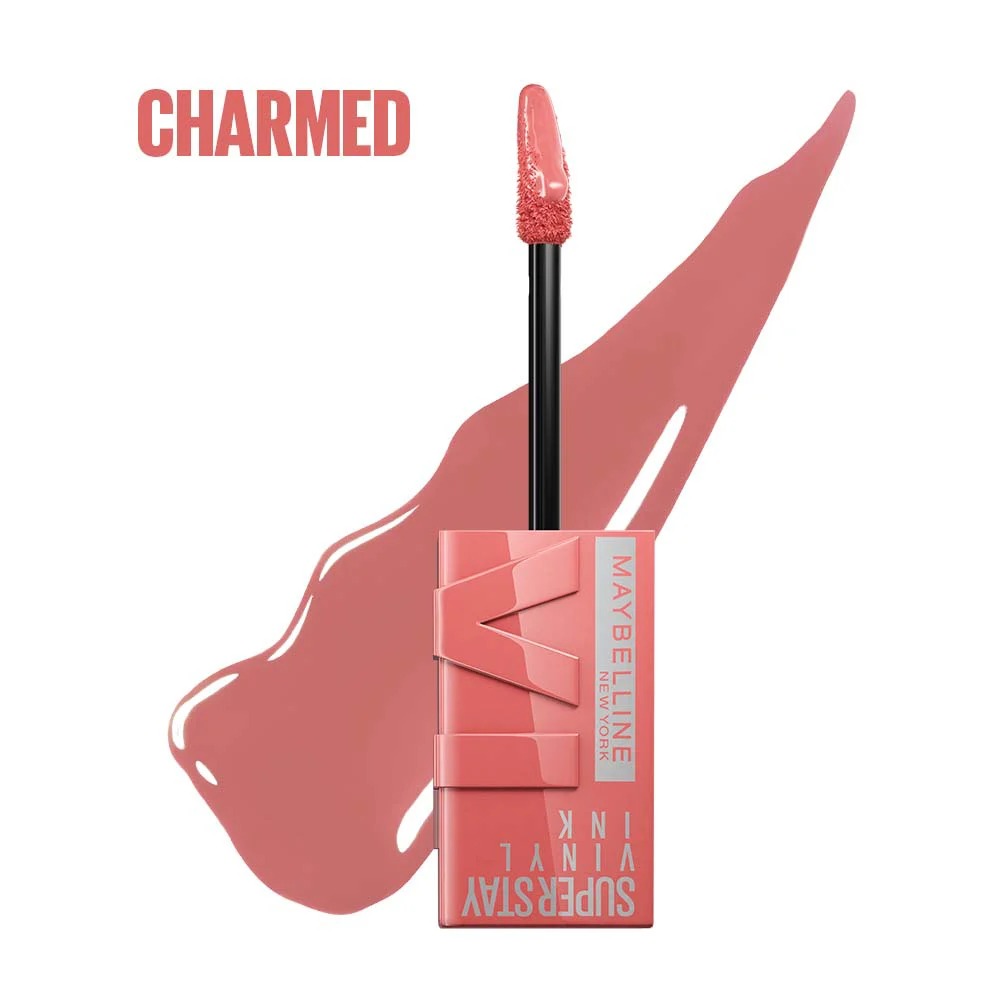 Labial Líquido Maybelline SuperStay Vinyl Ink Charmed 4.2 ml | DelSol