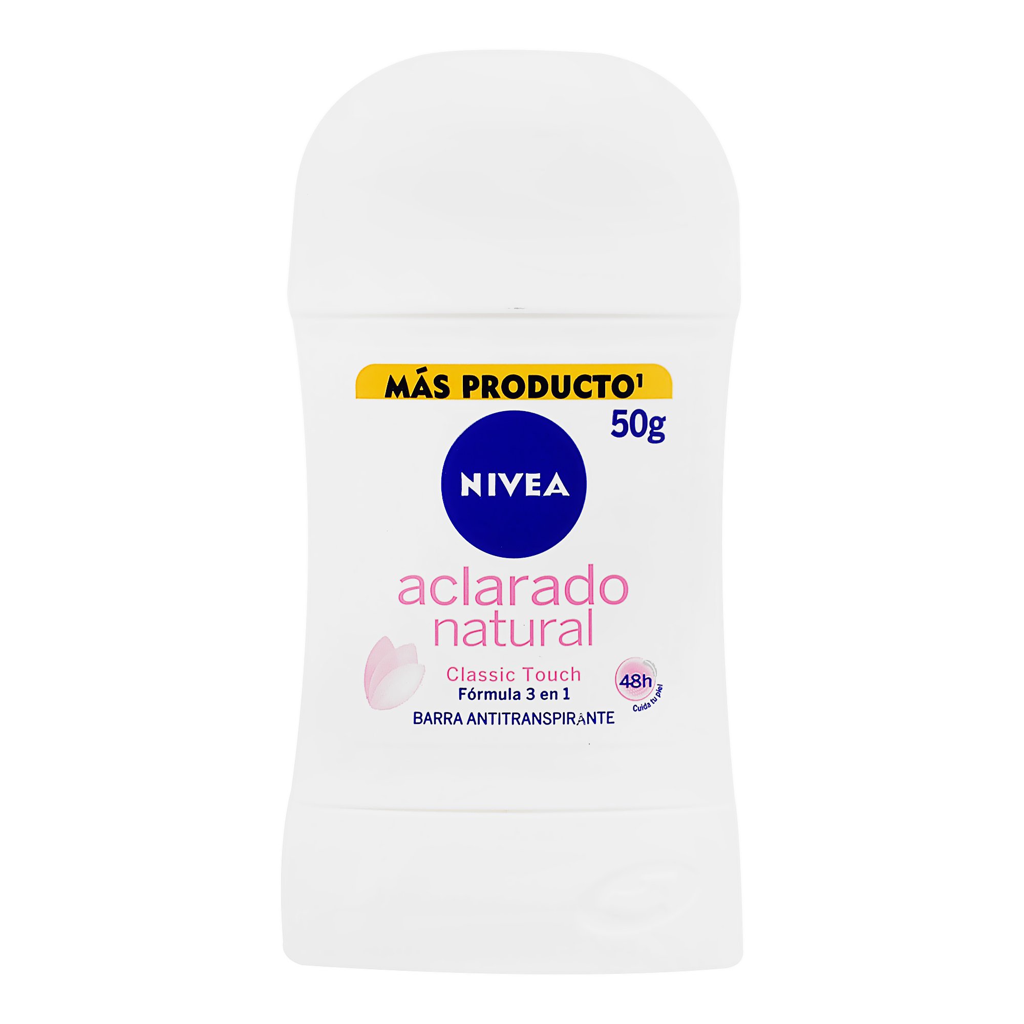 Antitranspirante en Barra Nivea Aclarado Natural Classic Touch 50 g ...