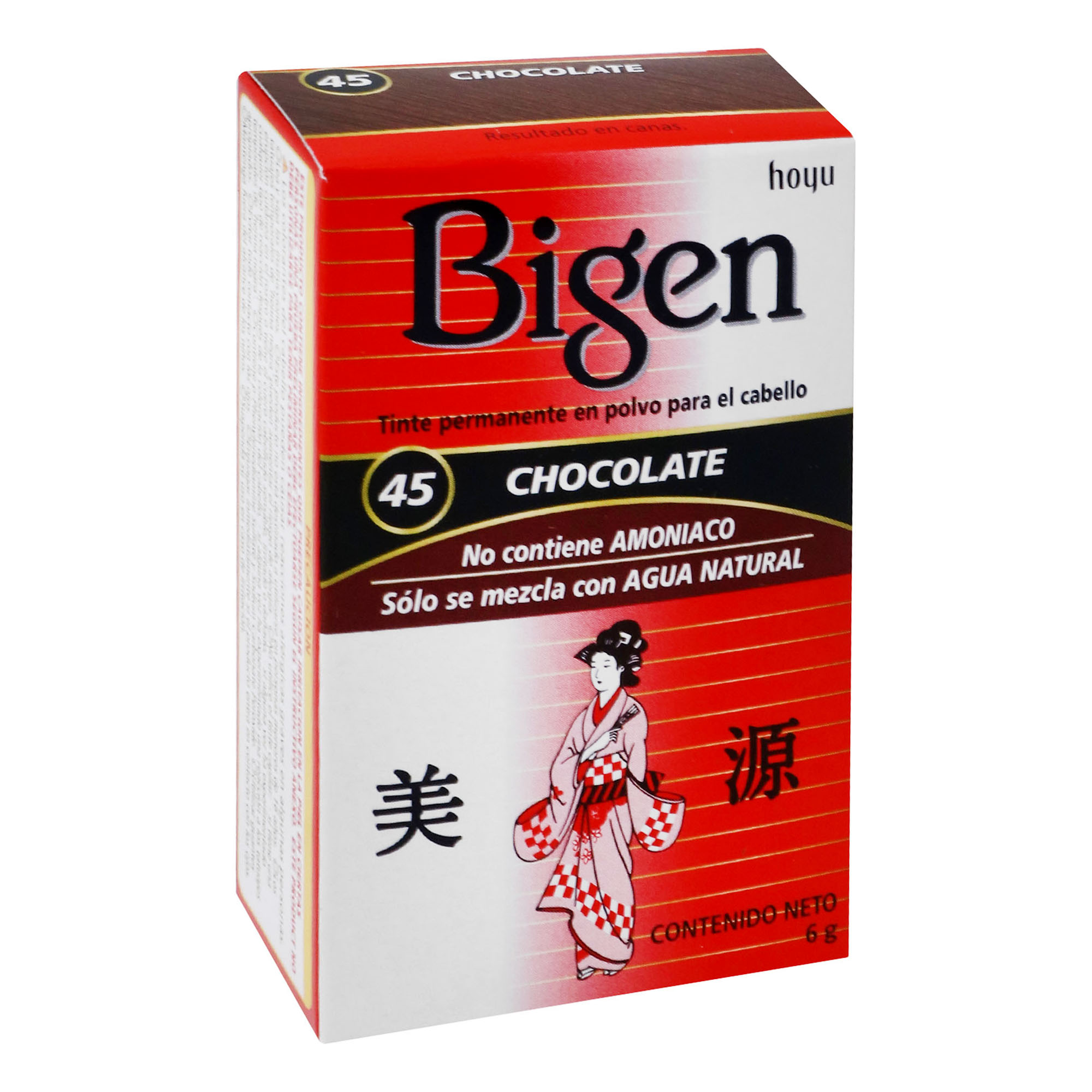 Tinte Para Cabello Bigen 45 Chocolate 6 g | DelSol