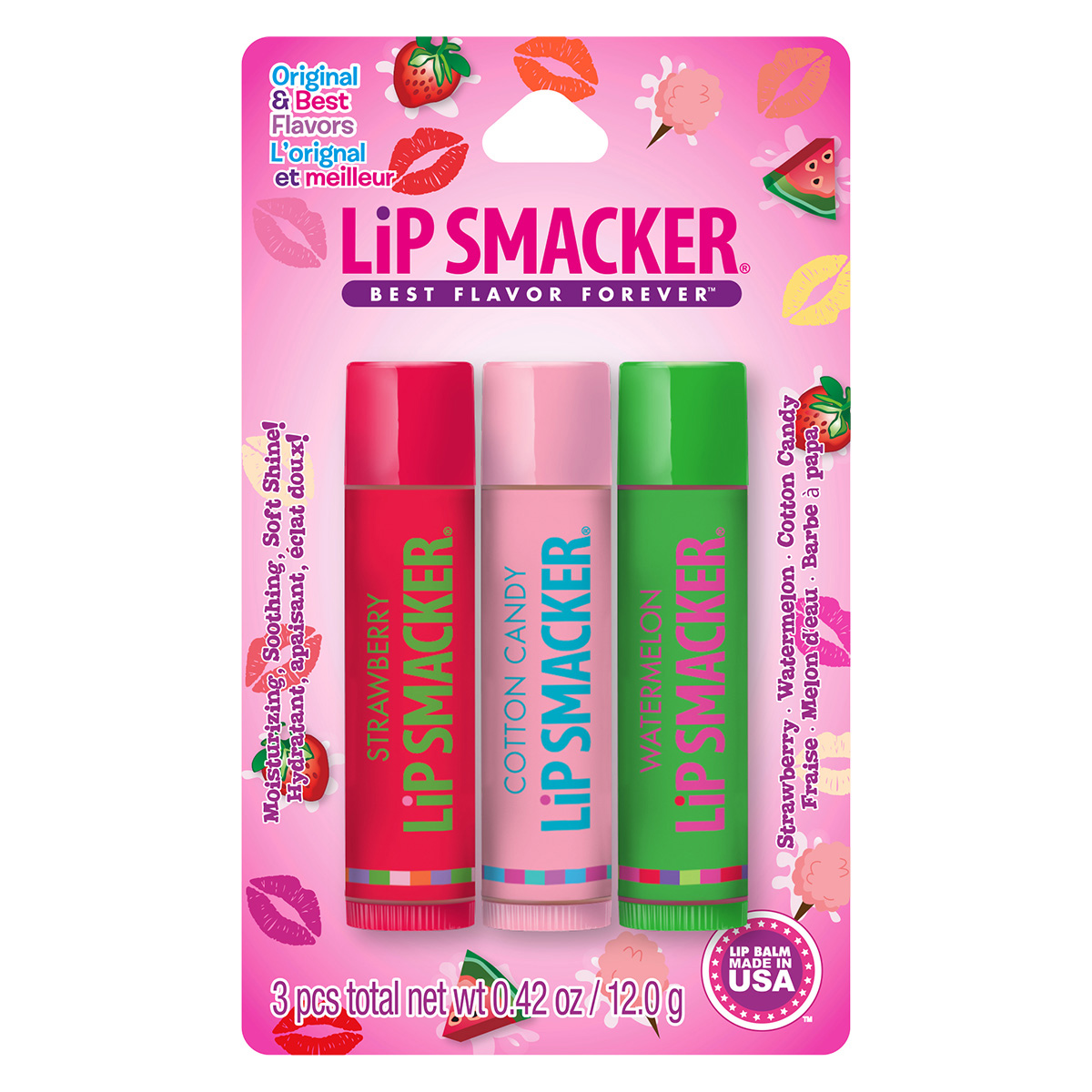 Set 3 Bálsamos Lip Smacker Original & Best 12 g | DelSol