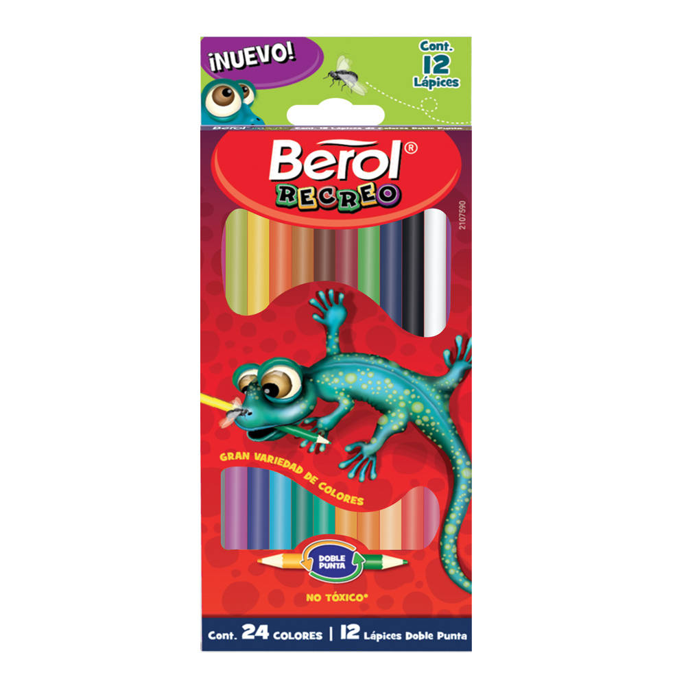 Lapices de Colores Berol Recreo Doble Punta 12 Piezas | DelSol