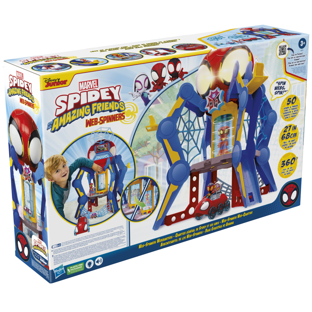 Aracnocuartel de los Web-Spinners Hasbro Marvel Spidey and His Amazing ...