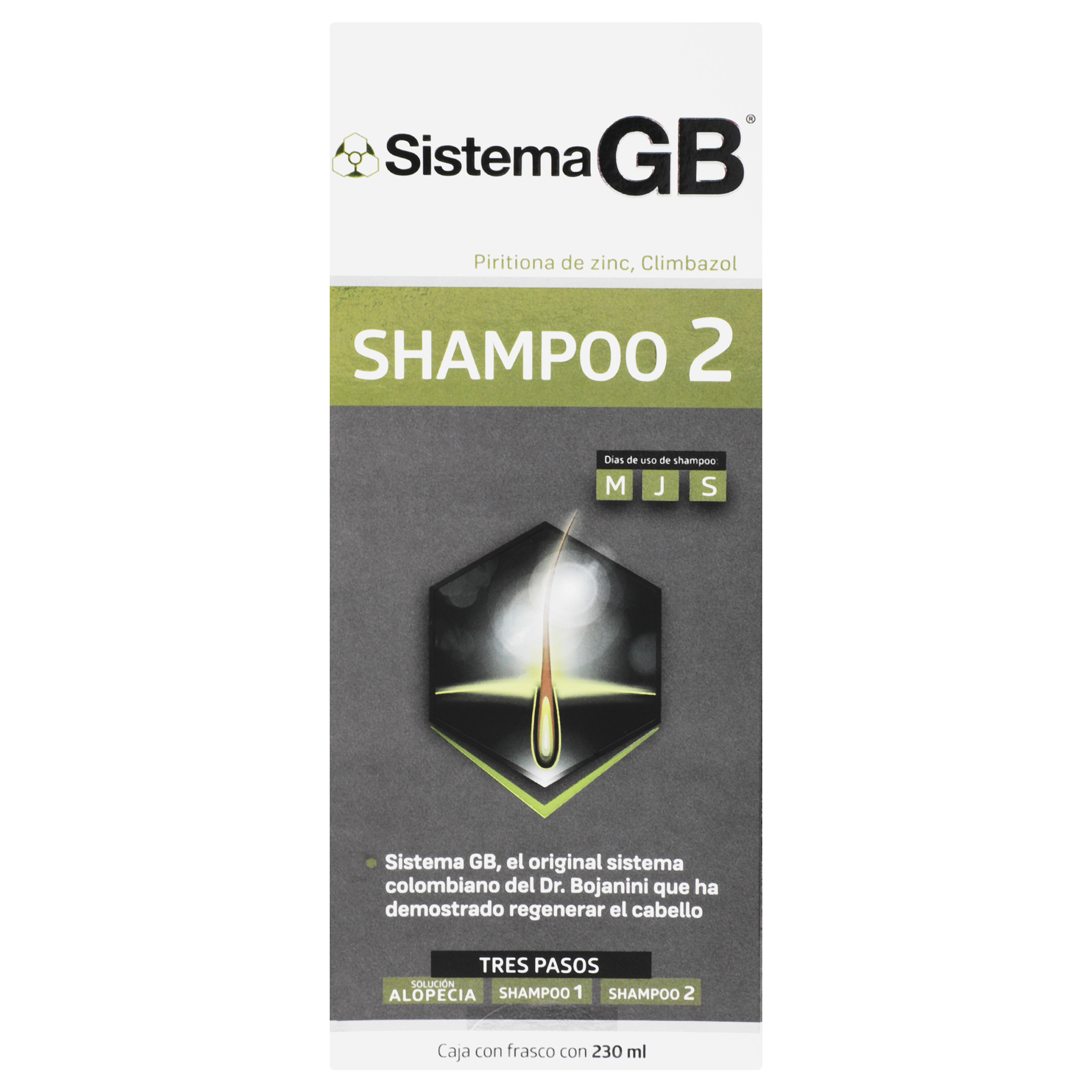 Shampoo Sistema GB Shampoo 2 Hombre 230 ml | DelSol
