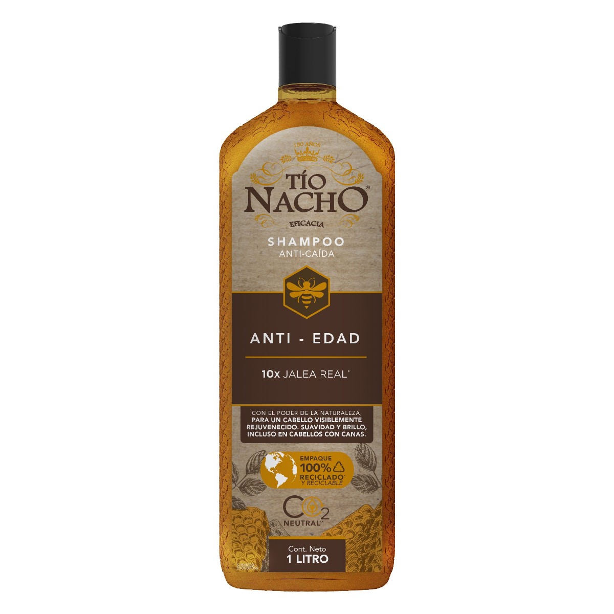 Shampoo Tío Nacho Anti Edad Jalea Real 1 L | DelSol