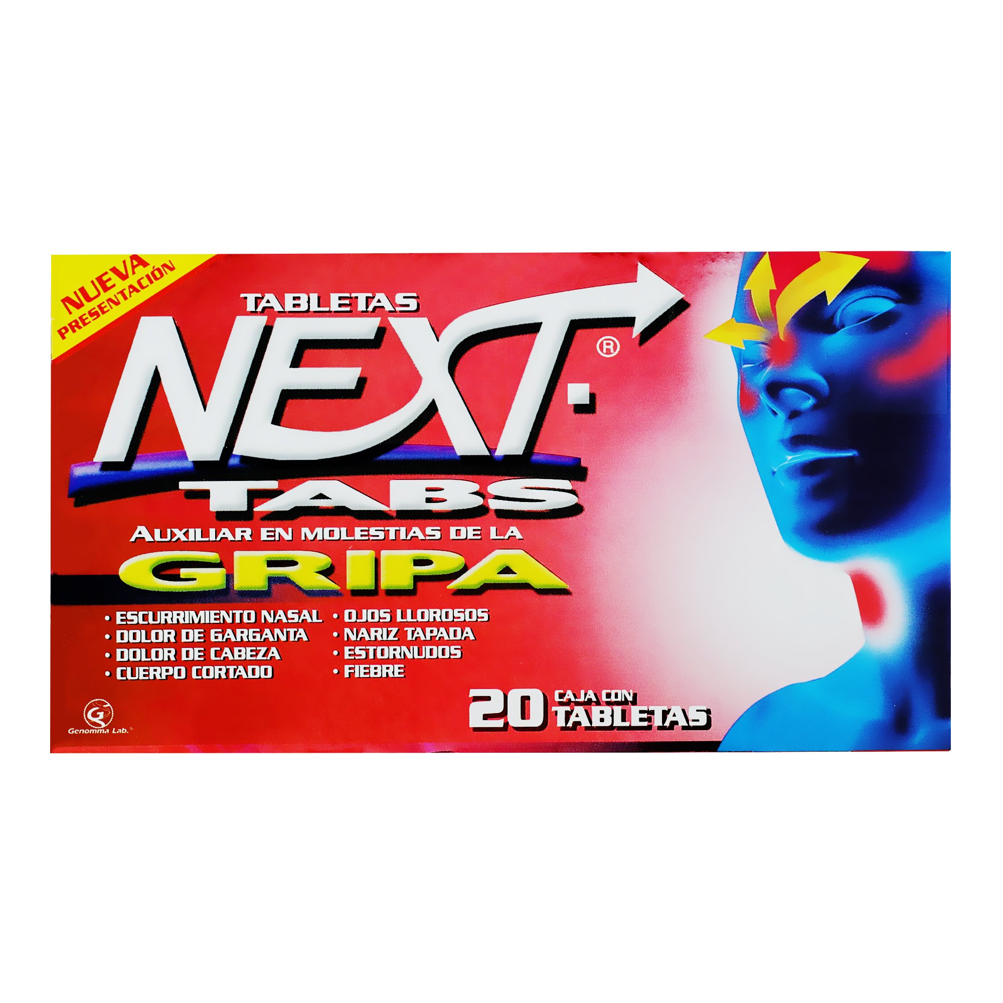 Tabletas Next Antigripal 20 Piezas | DelSol