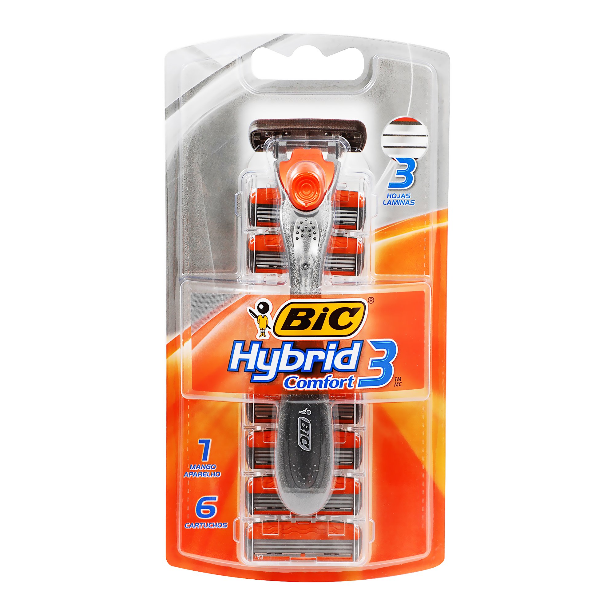 Rastrillo Bic Hybrid Comfort 3 7 Piezas | DelSol