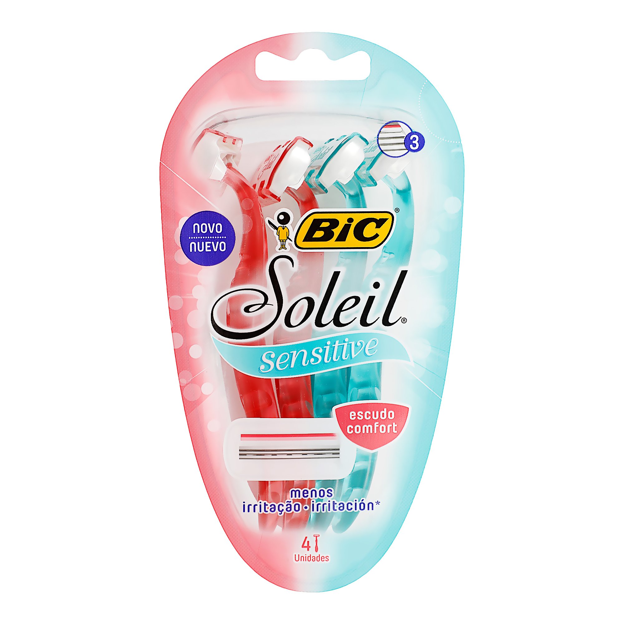 Rastrillos Desechables Bic Soleil Sensitive 4 Piezas | DelSol