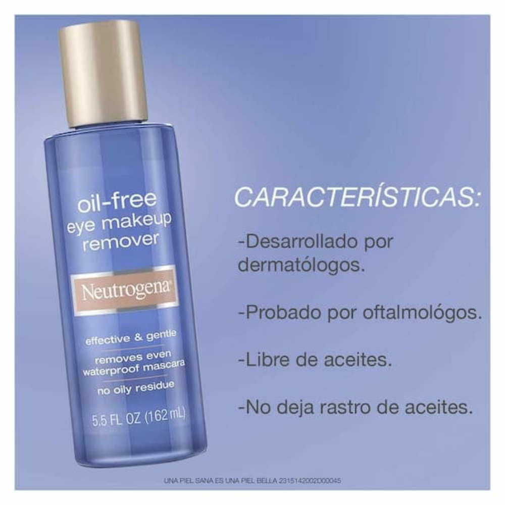 Desmaquillante Bifásico para Ojos Neutrogena Oil Free 162 ml | DelSol