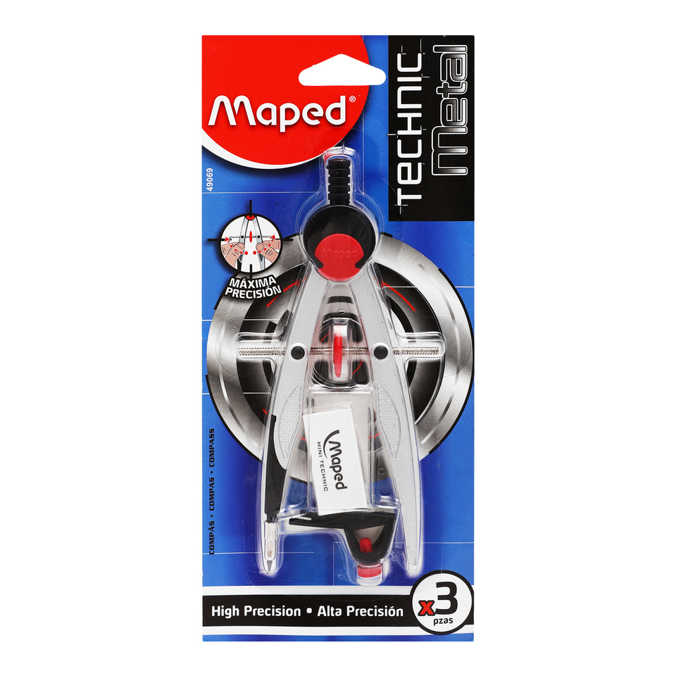 Compás de Precisión Maped Technic Metal | DelSol