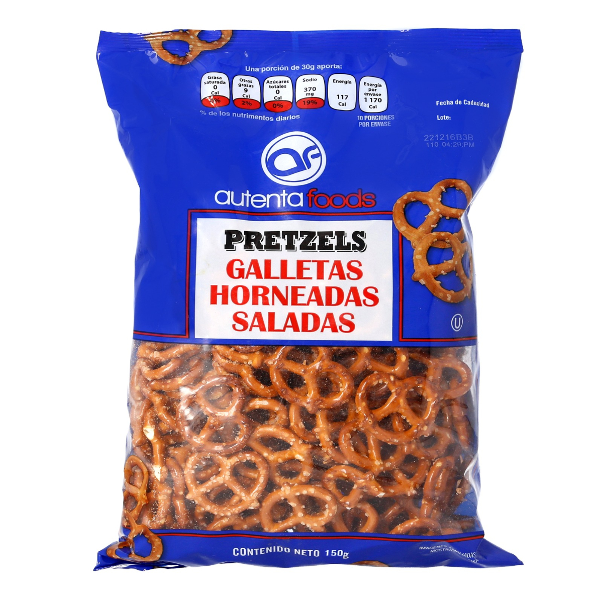 Pretzels Autenta Foods 150 g | DelSol