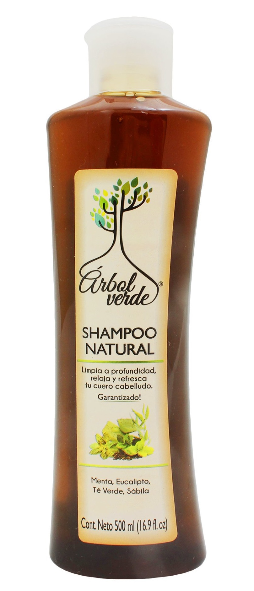 Shampoo Natural Árbol Verde Refrescante 500 ml | DelSol