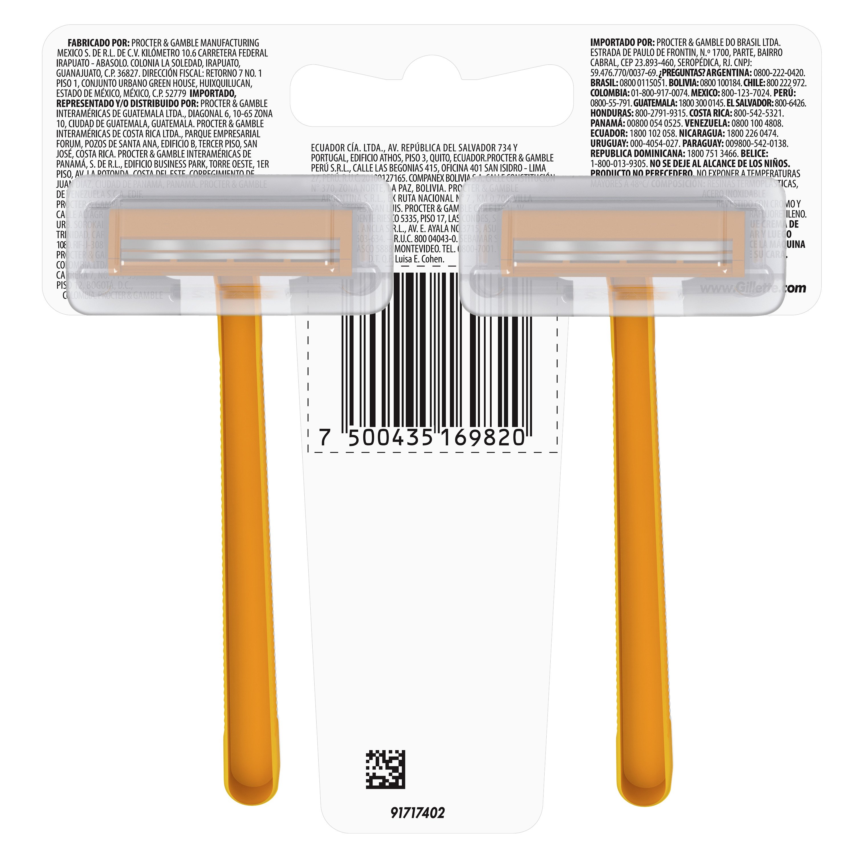 Rastrillo Desechable Perma Sharp ll 2 Piezas | DelSol