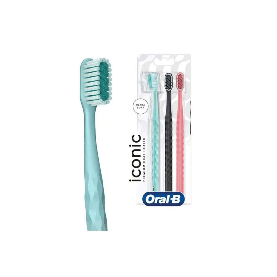 Cepillo Dental Oral B Iconic Multicolor 3 Piezas | DelSol