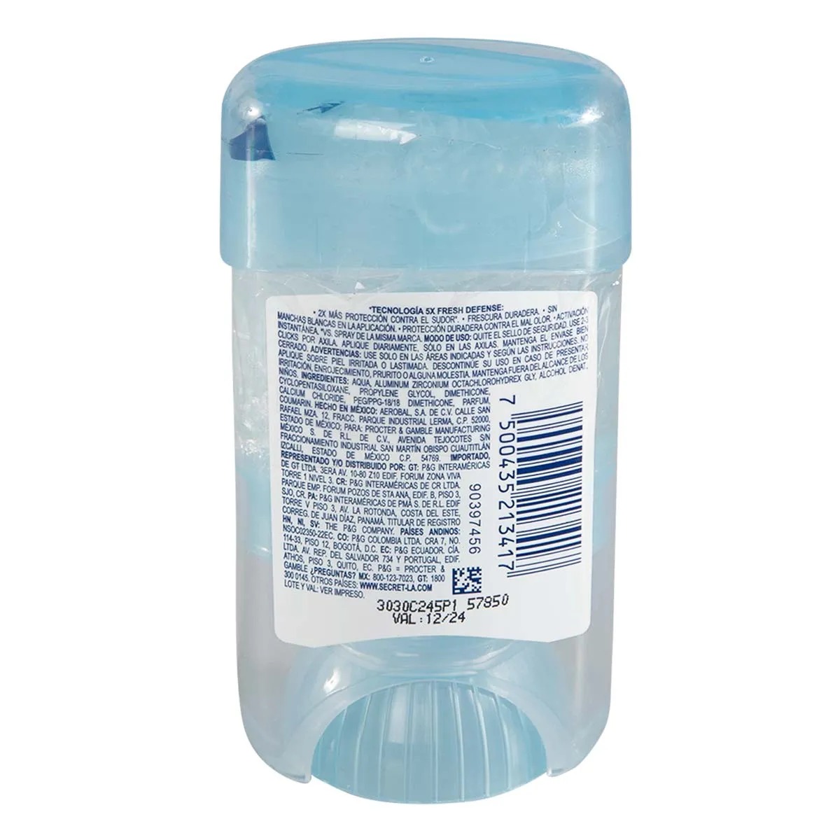 Antitranspirante en Gel Secret Coco 45 g | DelSol