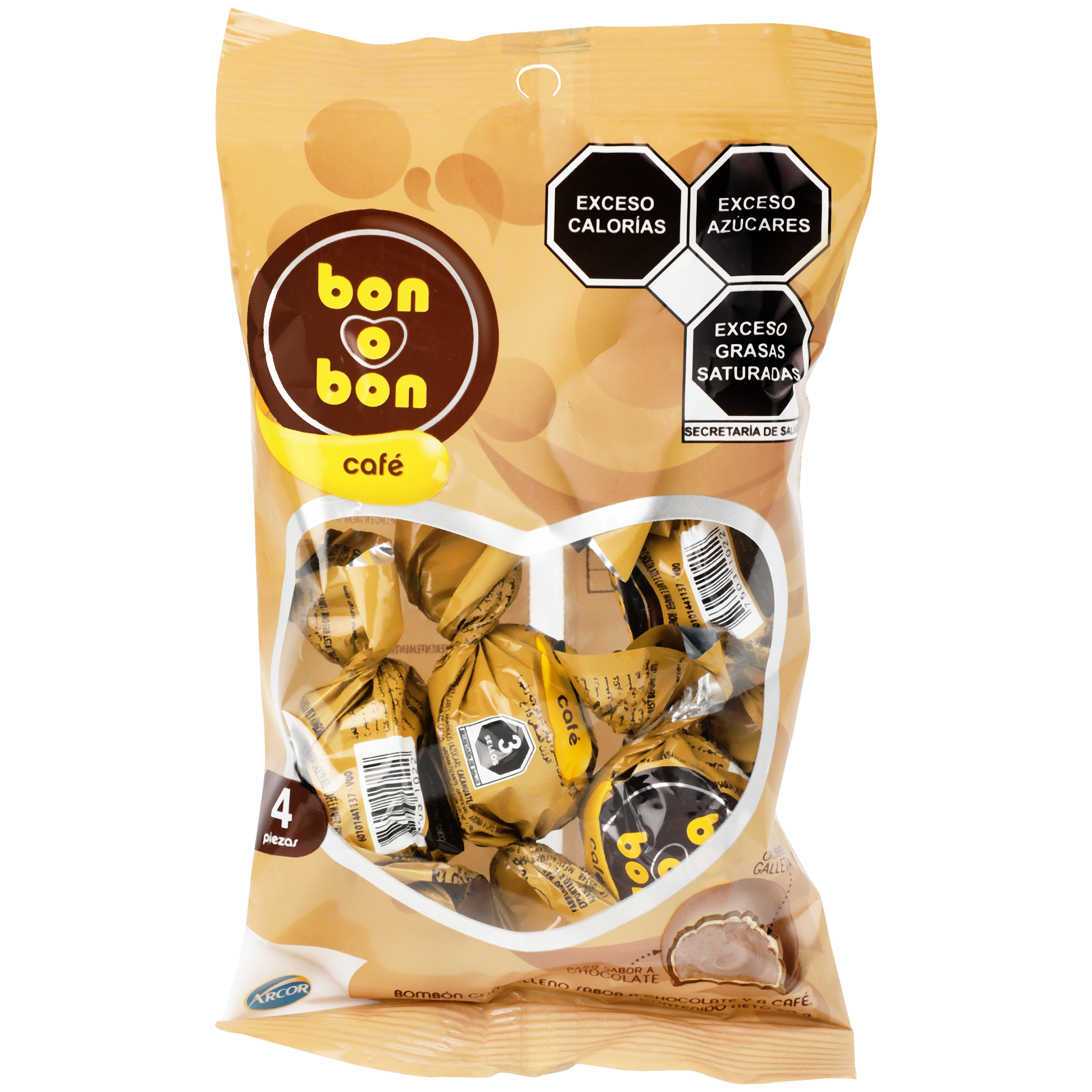 Chocolate Bon O Bon Café 4 Piezas | DelSol