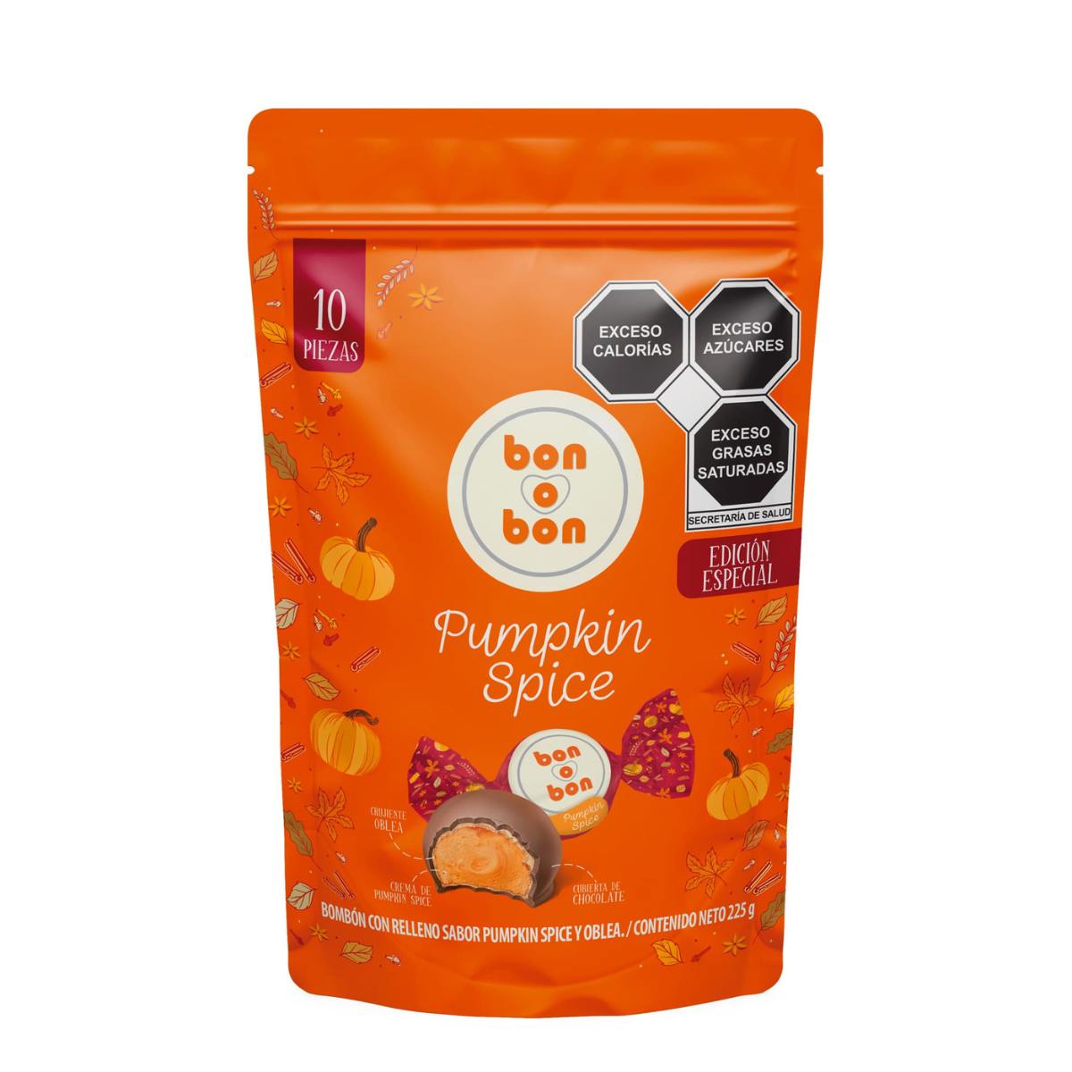 Chocolates Bon o Bon Pumpkin Spice 10 Piezas | DelSol