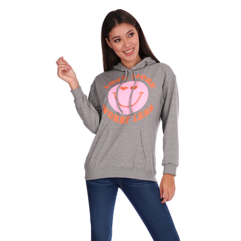 Sudadera Mujer Con Estampado En Parte Frontal Mxstaza | DelSol