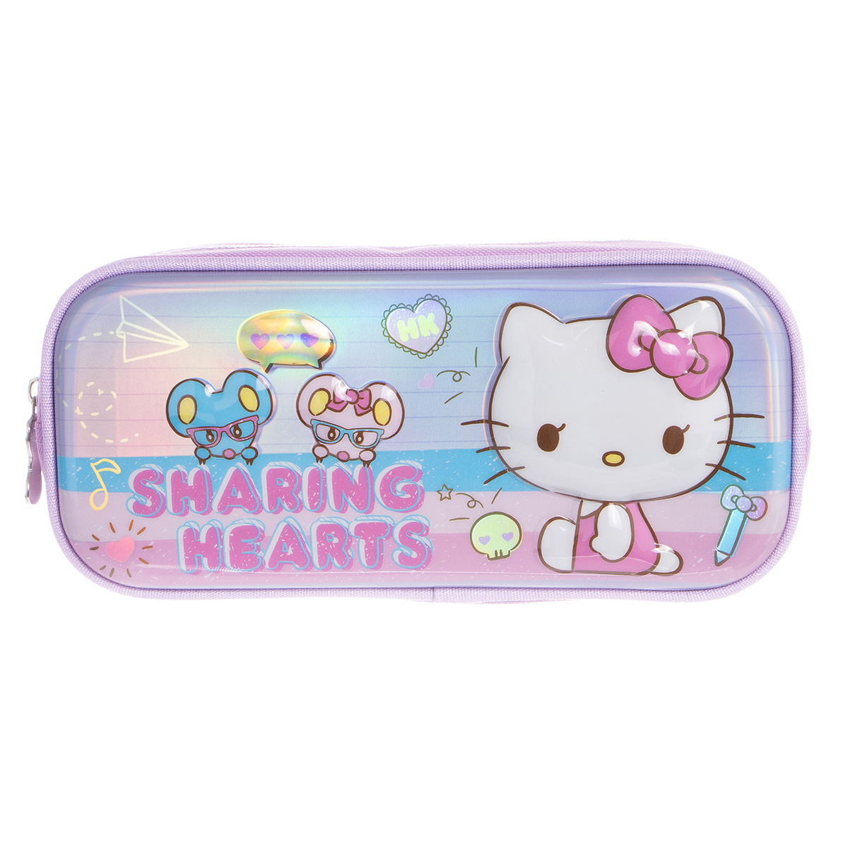 Lapicera Doble Cierre Ruz Hello Kitty Sharing Hearts | DelSol