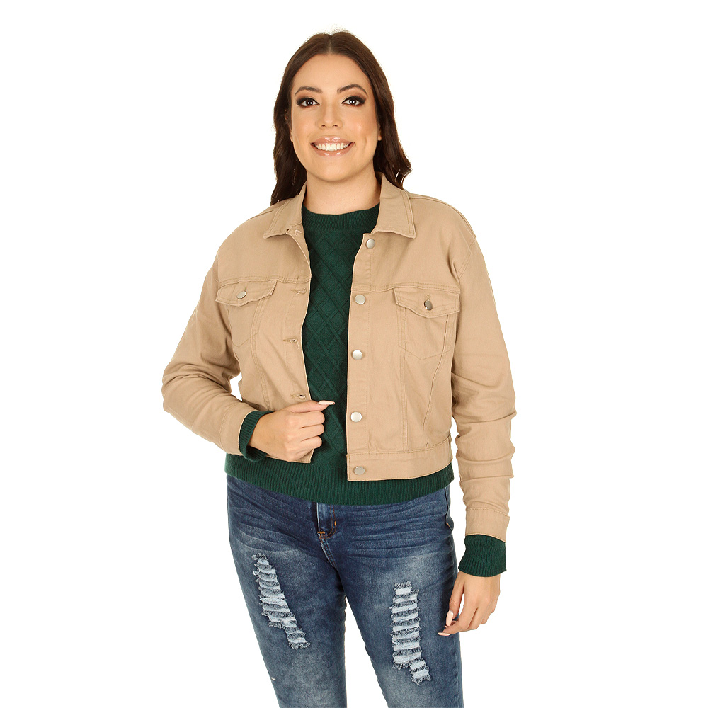 Chamarra Red Sky Mujer Bolsas Funcionales Botones Metálicos | DelSol
