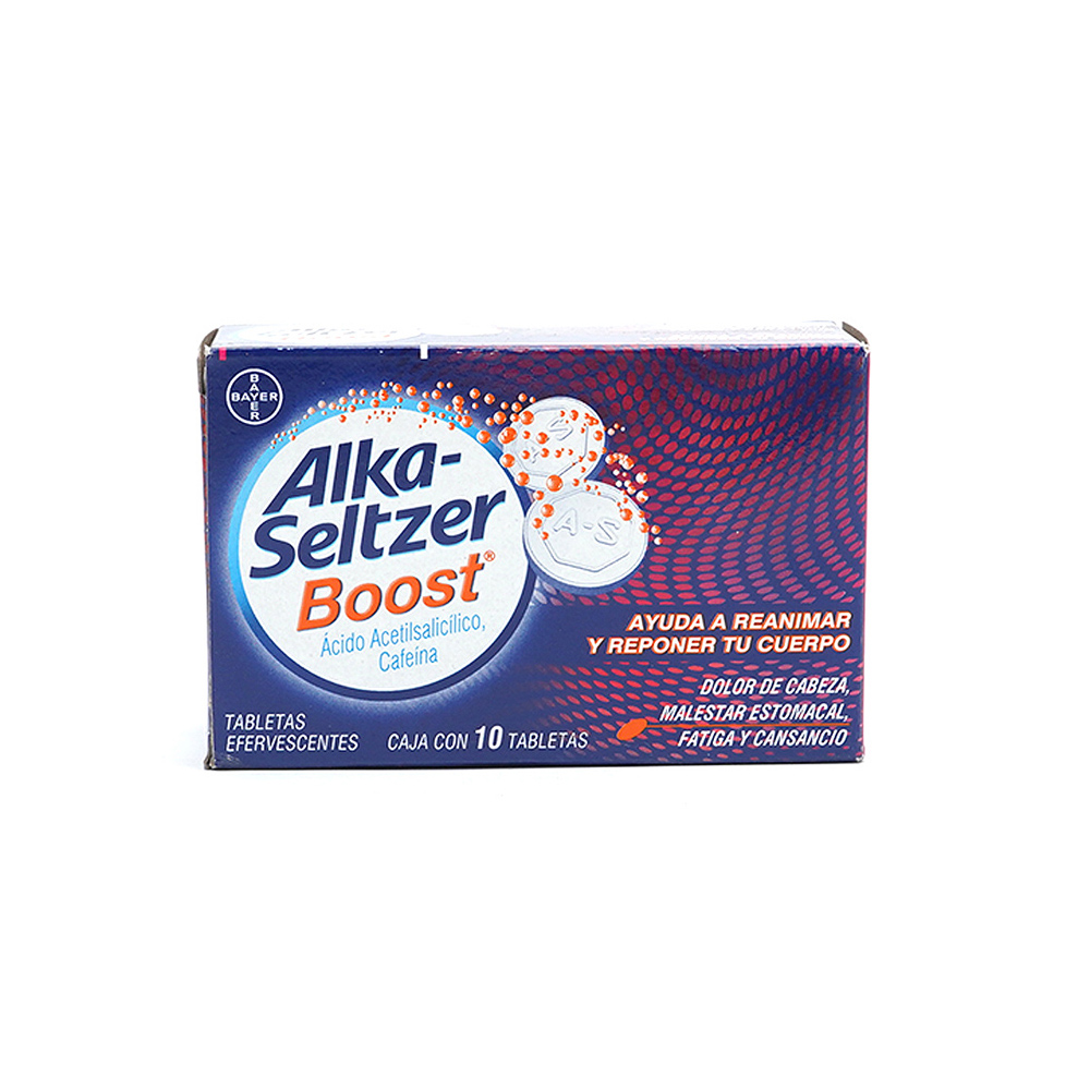 Alka Seltzer Boost 10 Tabletas Efervecentes | DelSol