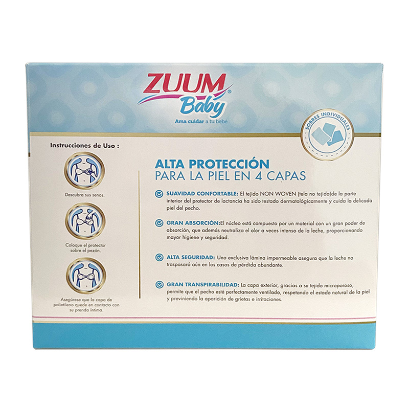 Protector de Lactancia Zuum Baby 60 Piezas | DelSol