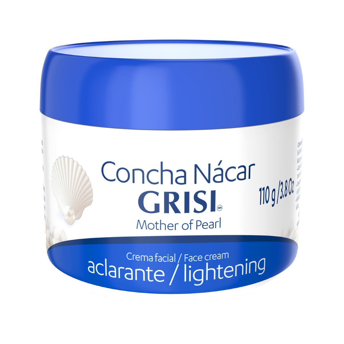 Crema Facial Grisi Concha Nácar Aclarante 110 g | DelSol