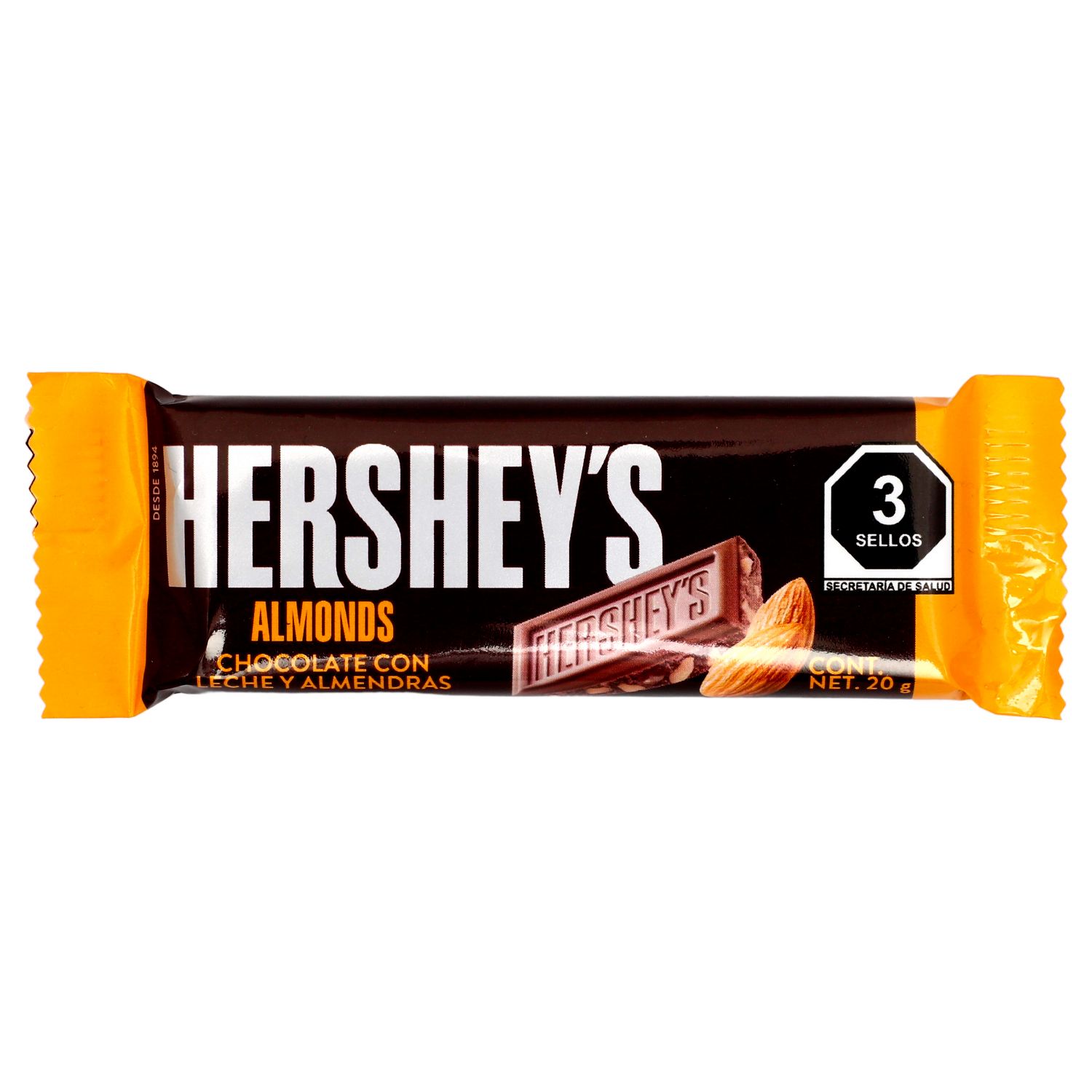 Chocolate Hershey's Almendras 20 g | DelSol