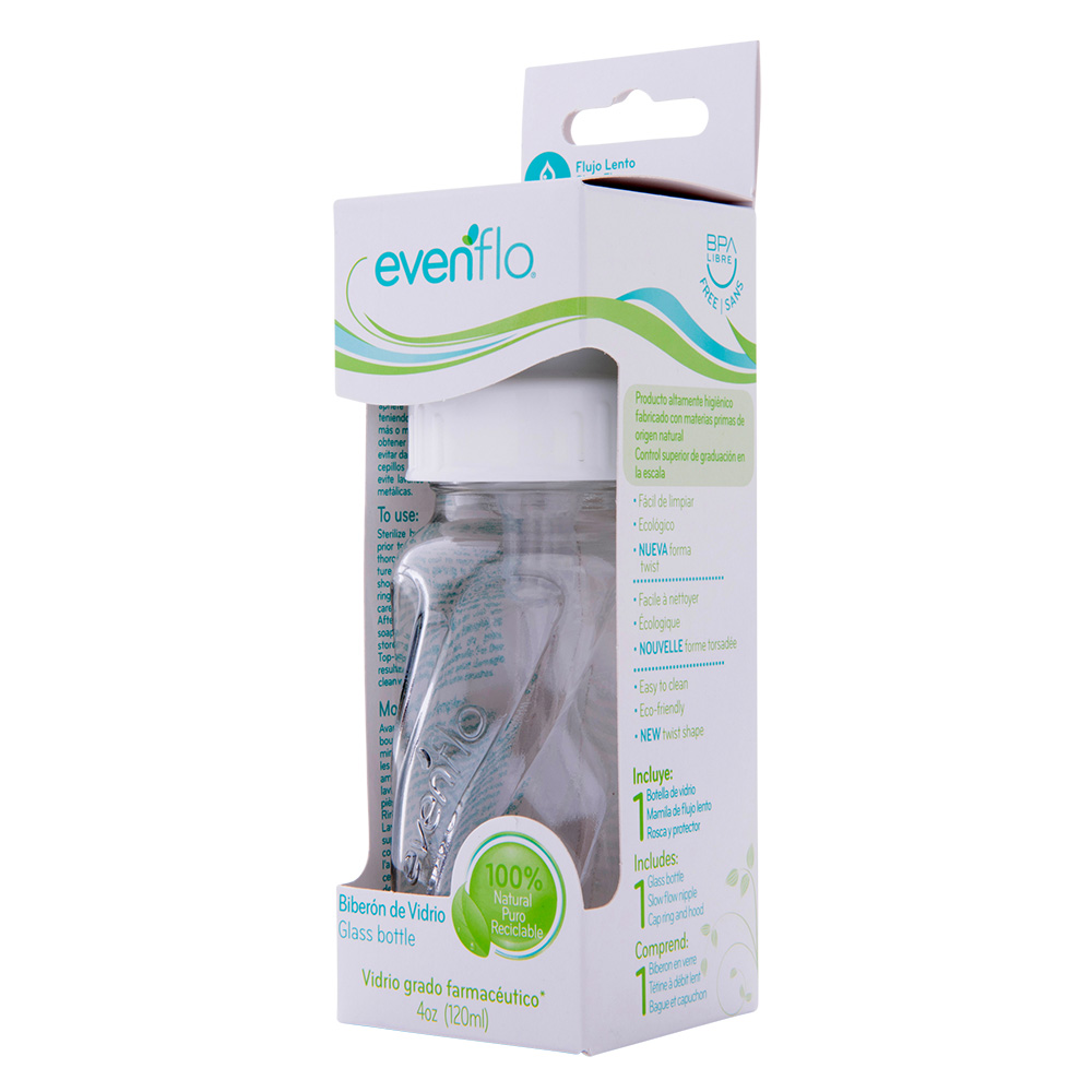 Biberón de Vidrio Evenflo 4 Onzas | DelSol